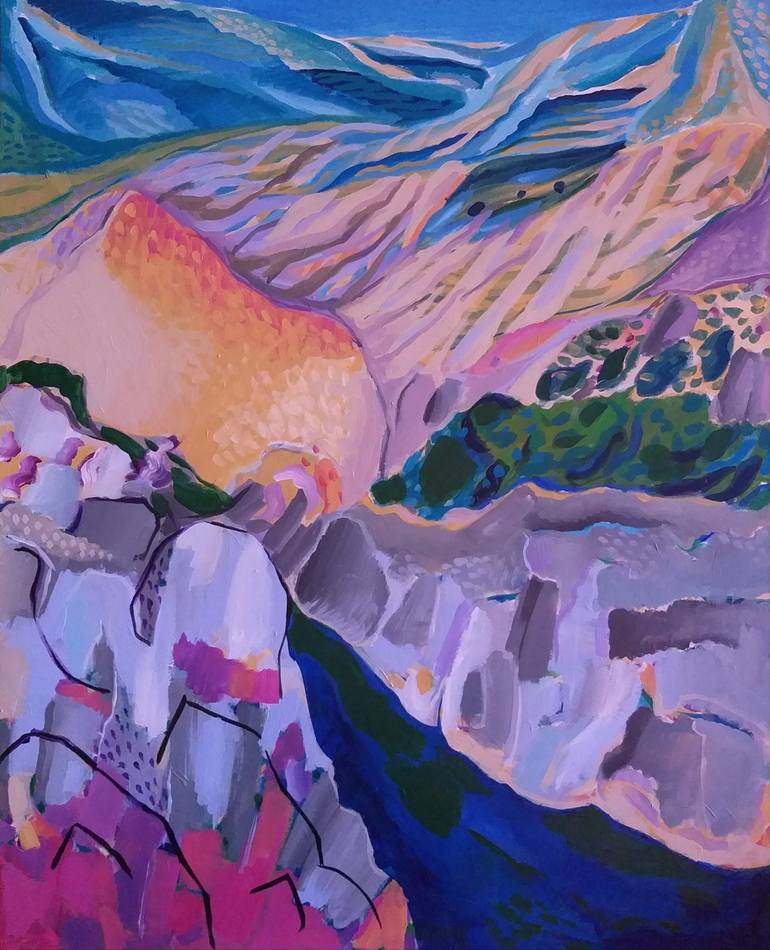 The Gorge Painting by Olia Ristic | Saatchi Art