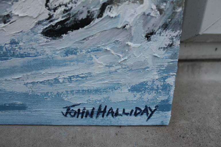Against the rocks Painting by John Halliday | Saatchi Art