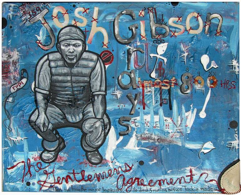 Josh Gibson Collage by Billy Cormalis Jr. | Saatchi Art