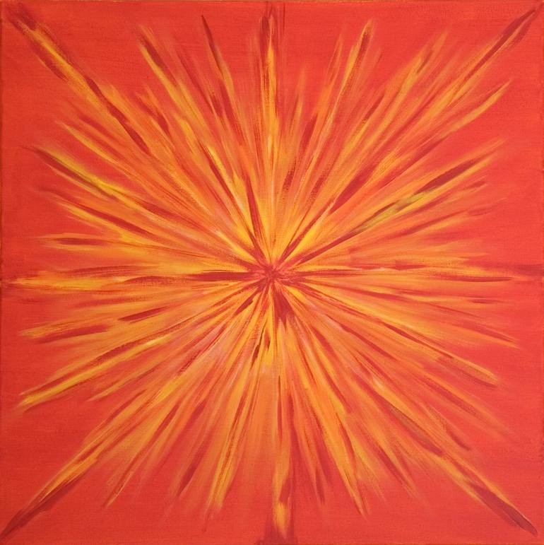 Orange Painting by Martin Volpe | Saatchi Art