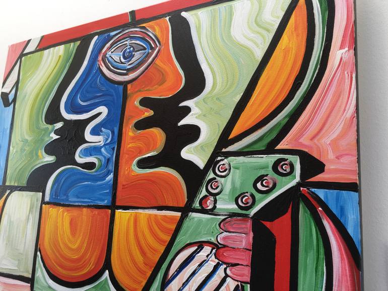 The Guitar Players Painting by David Harper | Saatchi Art