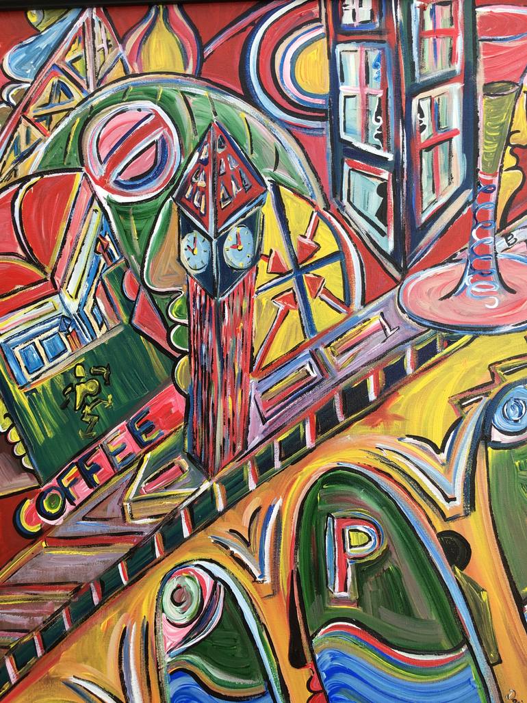 London Street Map Painting by David Harper | Saatchi Art