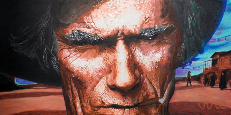 Clint Eastwood Painting by Vincent Grondin | Saatchi Art