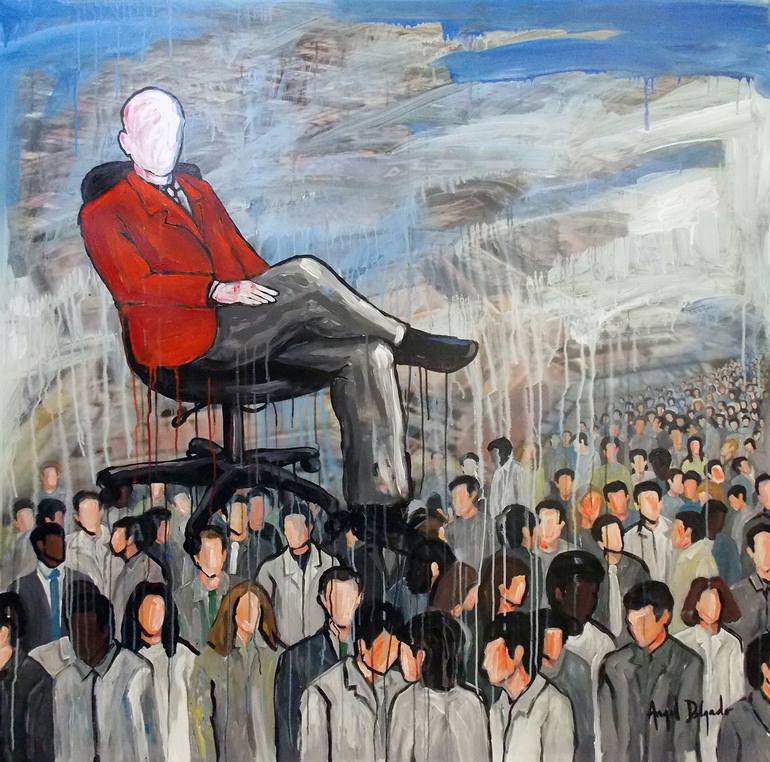 Uncomfortable Landscape, II. Painting by Angel Delgado | Saatchi Art