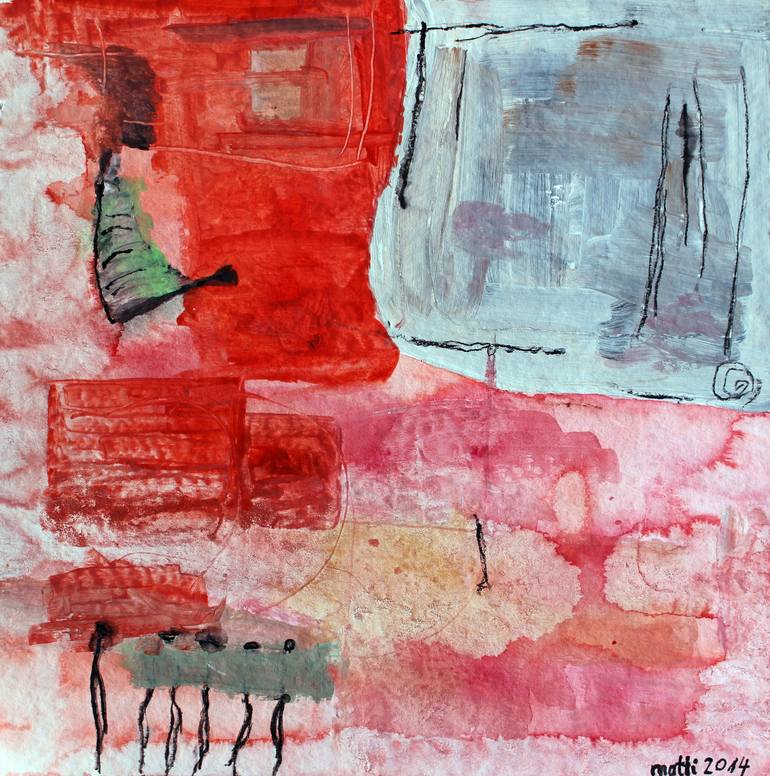 Rotes Meer / Red Sea Painting by Matthias Herrmann | Saatchi Art