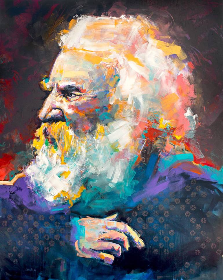 Henry Longfellow Painting by Charla Maarschalk | Saatchi Art