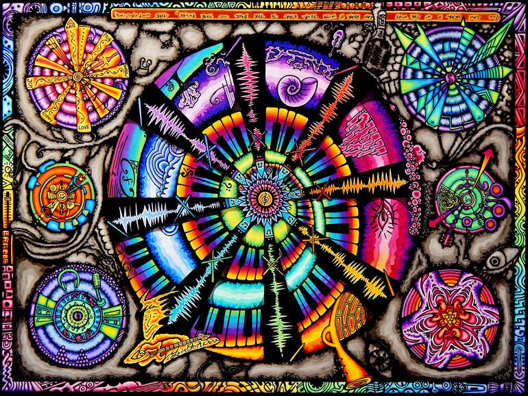 Music Mandala Painting by Mikela Bond | Saatchi Art