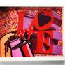 ROY LOVES heARTs Painting by Dominique Steffens | Saatchi Art