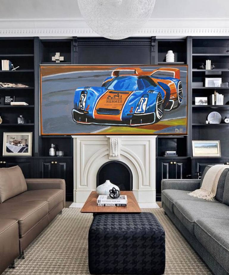 HERMES VROOM - Porsche Homage 906 Painting by Dominique Steffens ...