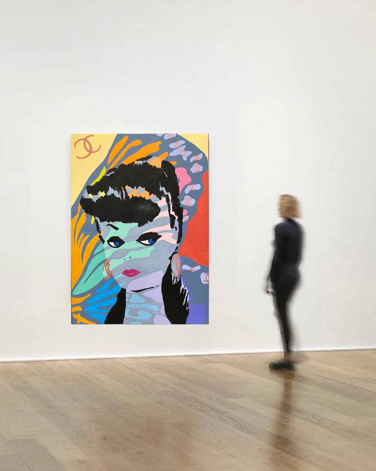 Barbie CHANELing - COMMISSION AVAILABLE Painting by Dominique Steffens ...