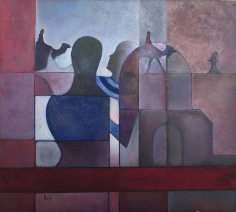 Thoughts from egypt Painting by Mark Belo | Saatchi Art