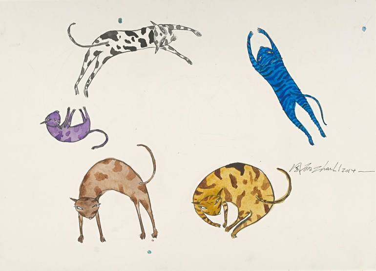 Extended family Drawing by Li Zhou | Saatchi Art