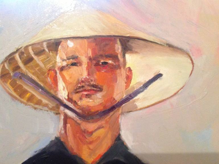 self portrait#2 Painting by Timothy Fitzgerald Dell | Saatchi Art