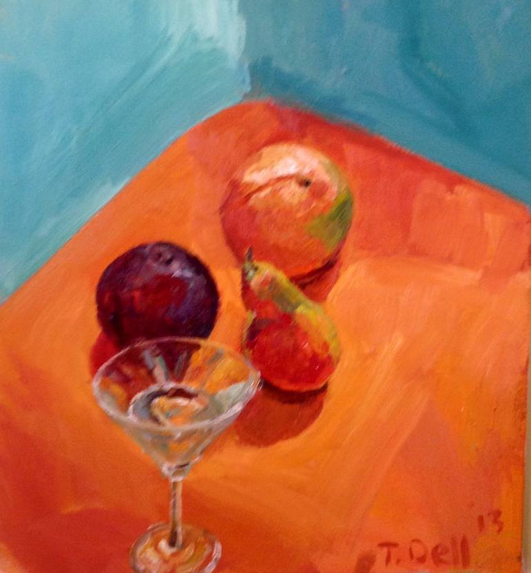 Orange and Plum Painting by Timothy Fitzgerald Dell | Saatchi Art