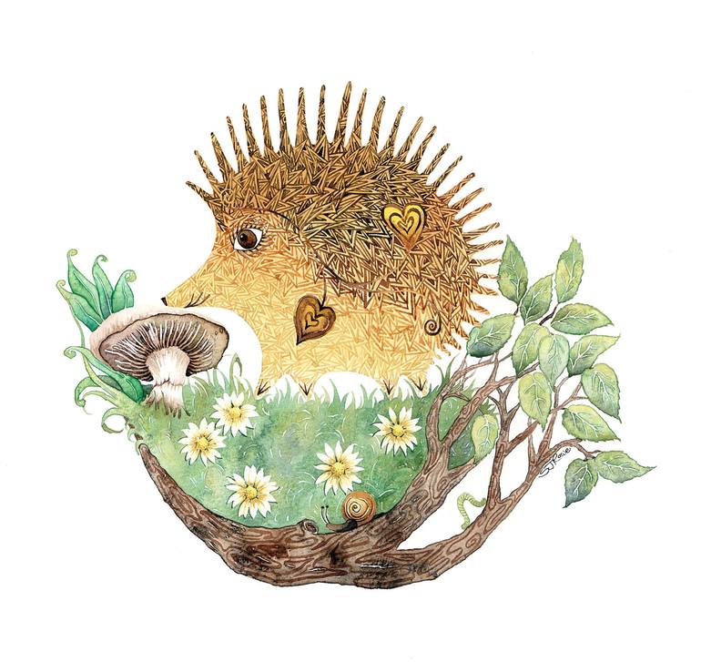 Pretty Prickles Painting by Sue Rowe | Saatchi Art