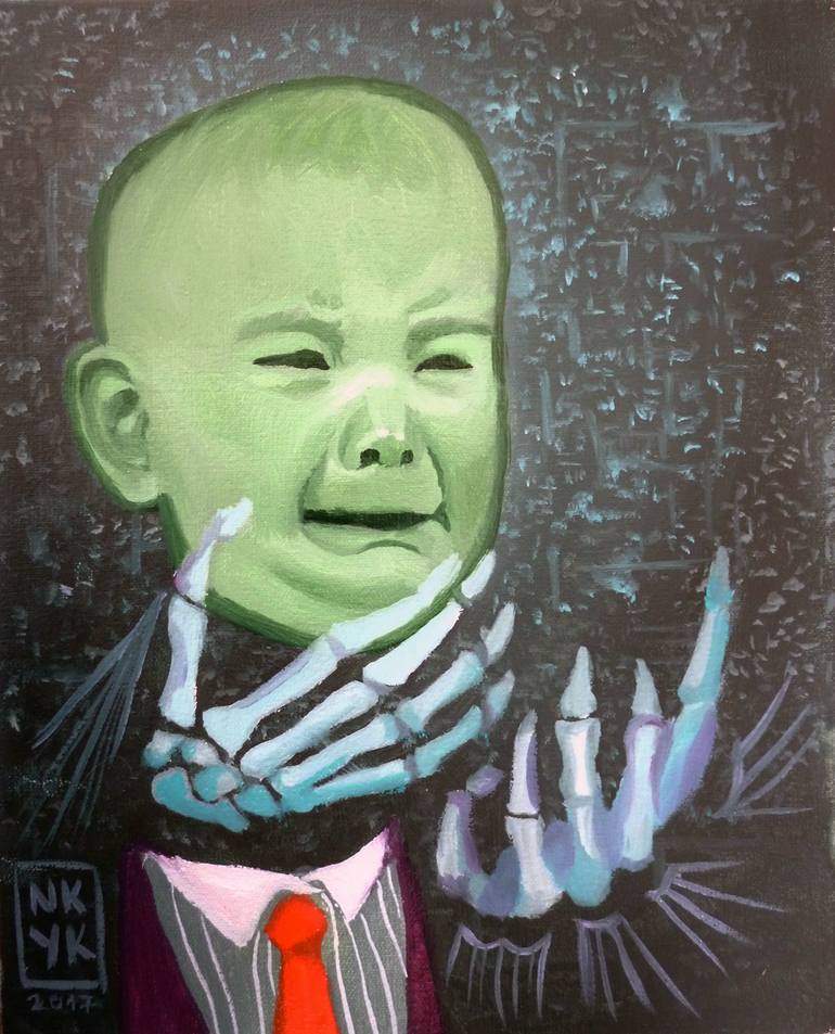 Begging Mafi@ Painting by Nikita Yakimov | Saatchi Art