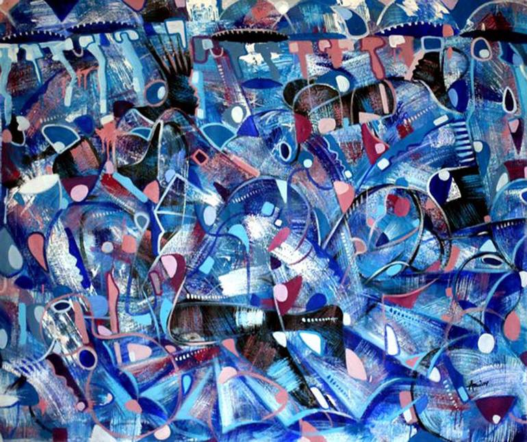 The warriors Painting by Henry Appiah | Saatchi Art