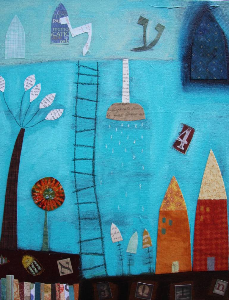 Shower us Painting by Neta Levi | Saatchi Art