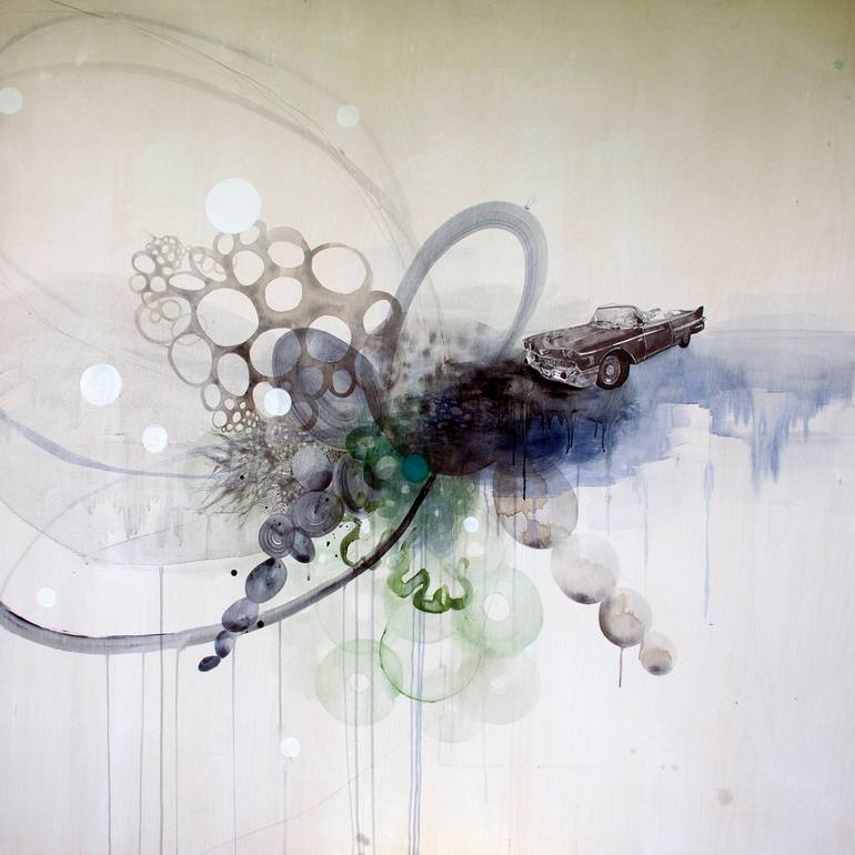 Adventures in Transportation & Meditation #2 Painting by Siobhan ...