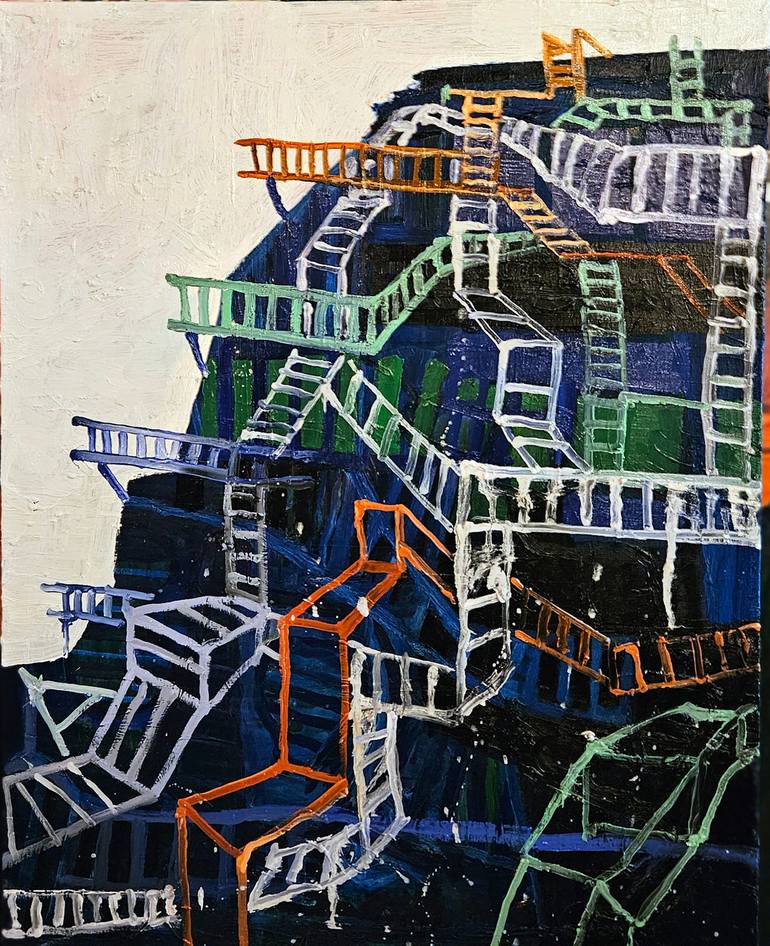 The Outer Net Painting by Shelton Walsmith | Saatchi Art