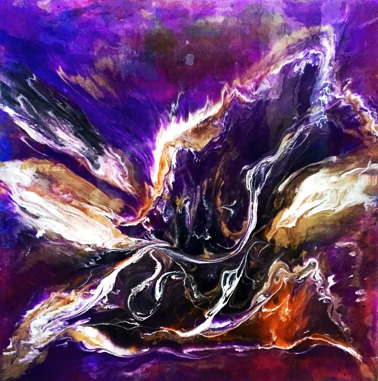Butterfly Kisses Painting by Susan Doyle | Saatchi Art