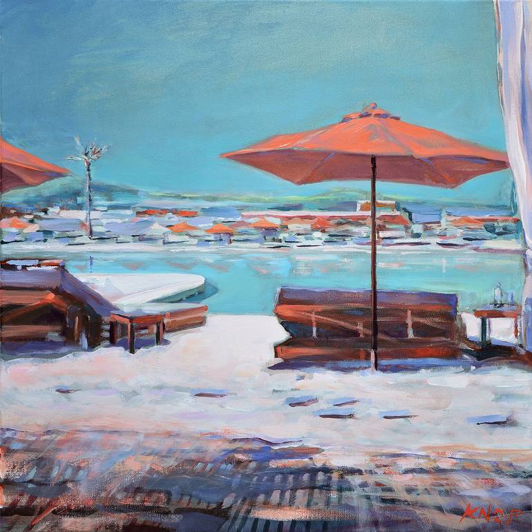 Swimming Pool EAV XXI 39 Painting by Rafał Knop | Saatchi Art