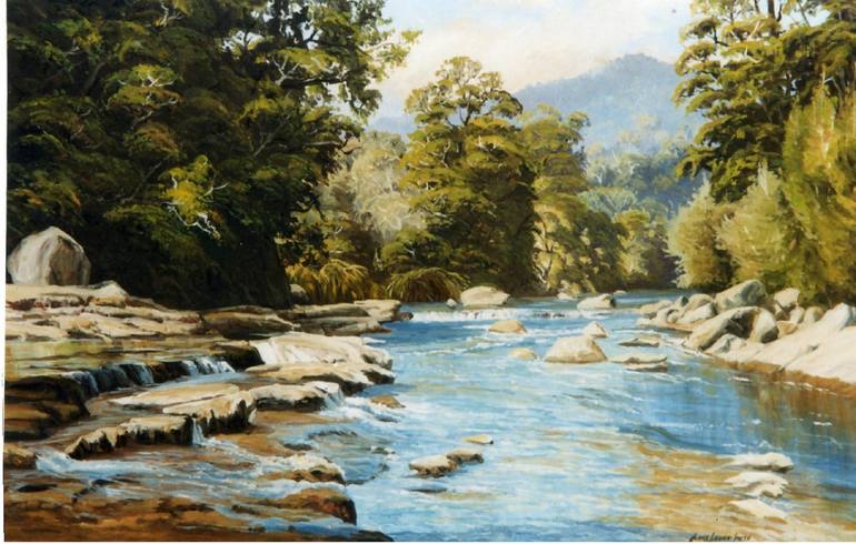 Charming Creek Painting by Henry lowen-smith | Saatchi Art