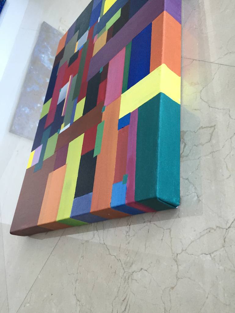 SQUARE BIZ V Painting by Nicky Spaulding | Saatchi Art