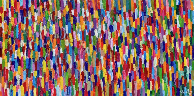 CROWDED SPECTRUM Painting by Nicky Spaulding | Saatchi Art