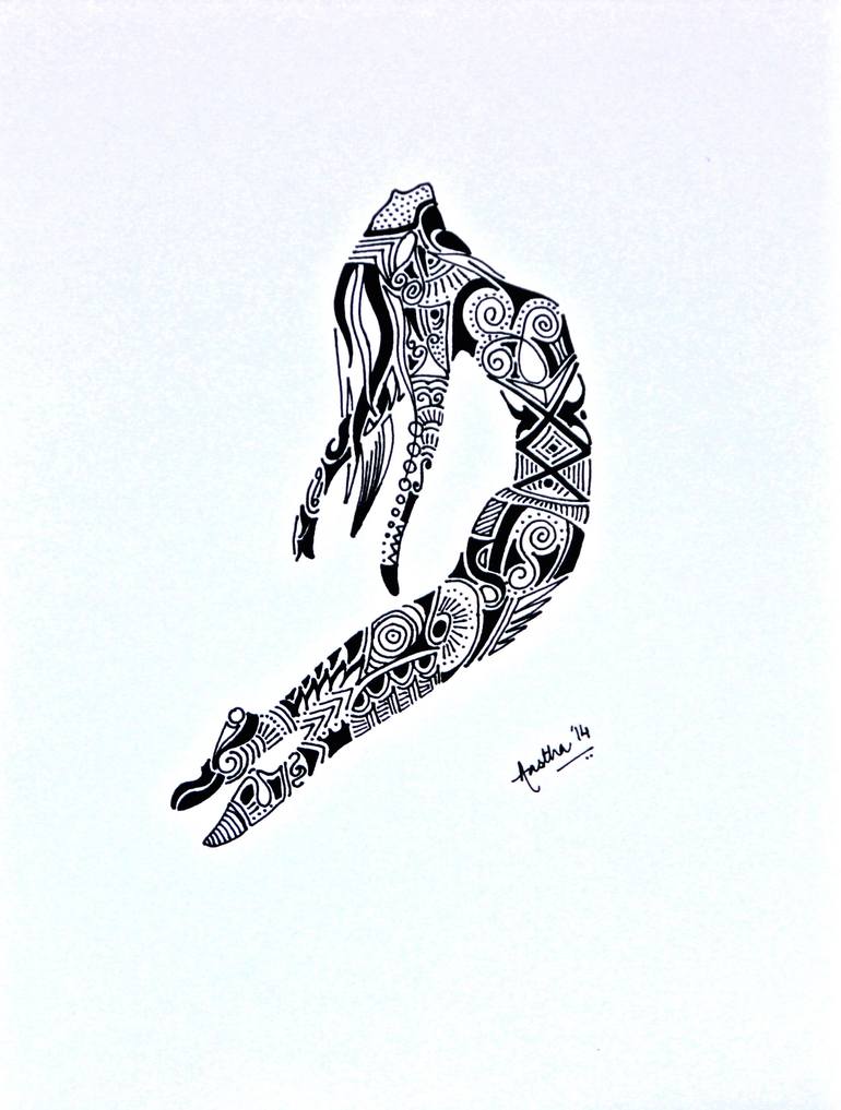 Free fall Drawing by Aastha Chhikara | Saatchi Art