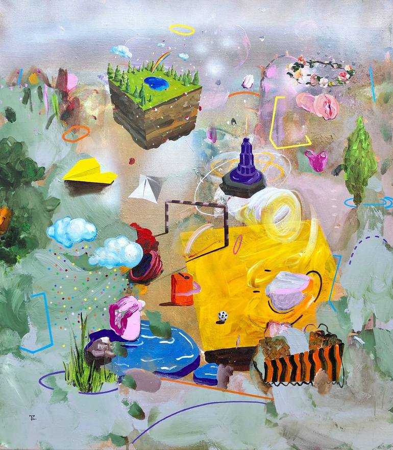 Exile And The Kingdom Painting by Edith Torony | Saatchi Art