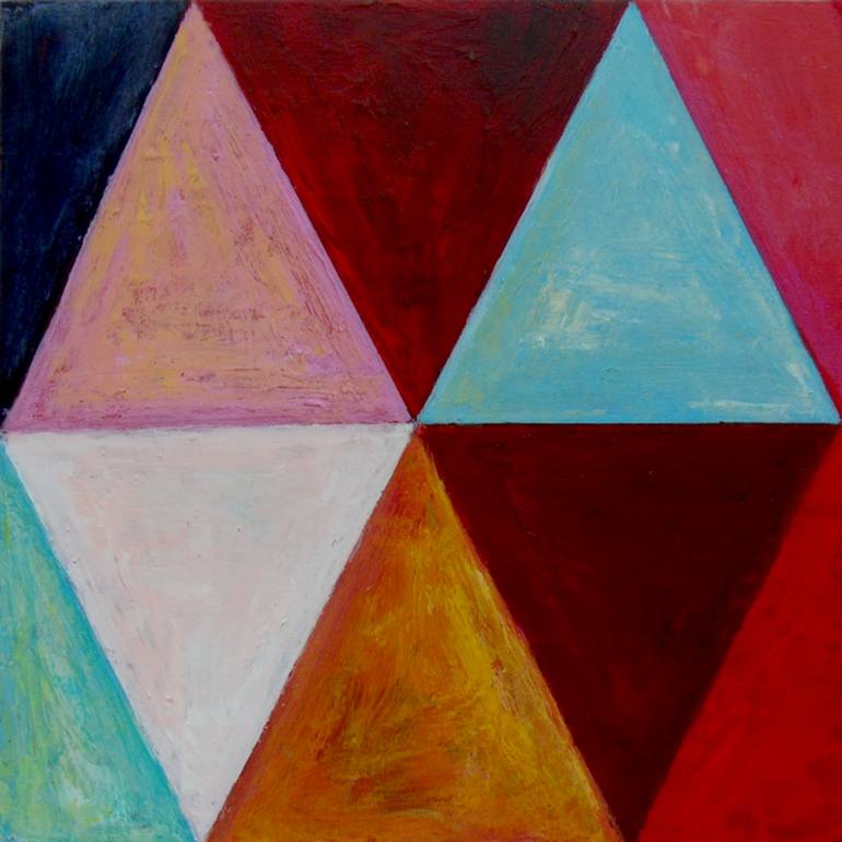 Triangles Painting by Zuhal Yeamans | Saatchi Art