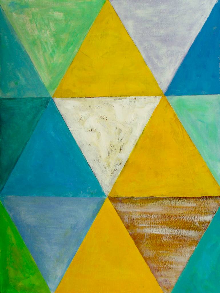 triangles Painting by Zuhal Yeamans | Saatchi Art