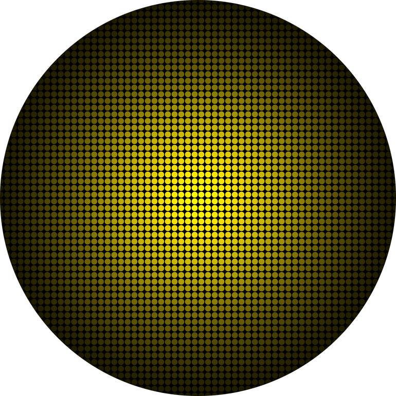 gold sun light dots- WALL ART Painting by ANDREA PALLANG | Saatchi Art