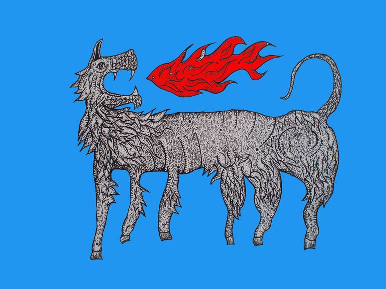 Romulus's Mother Drawing by Jez Sugars | Saatchi Art