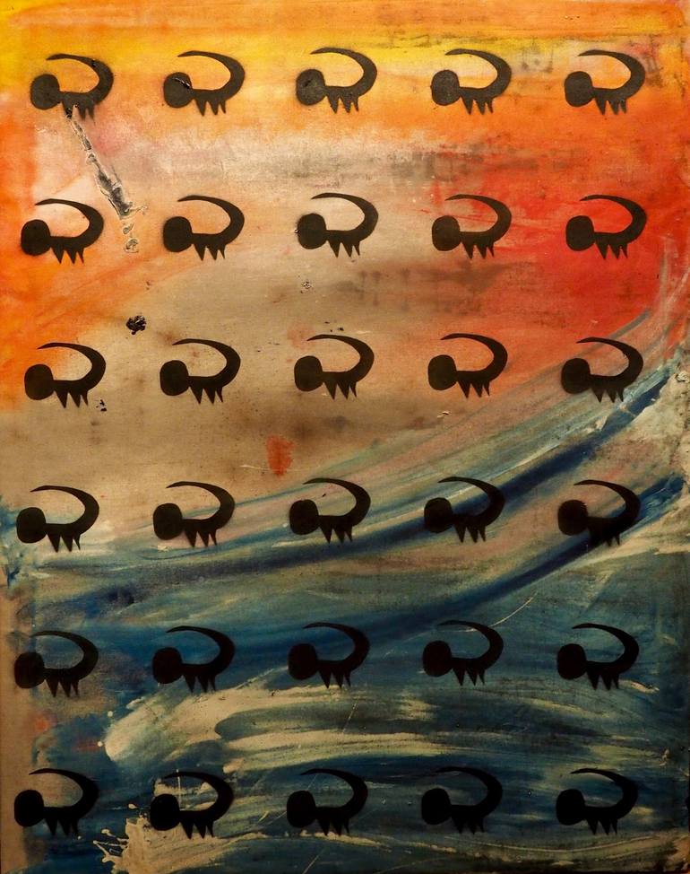 Invader Painting by Jez Sugars | Saatchi Art