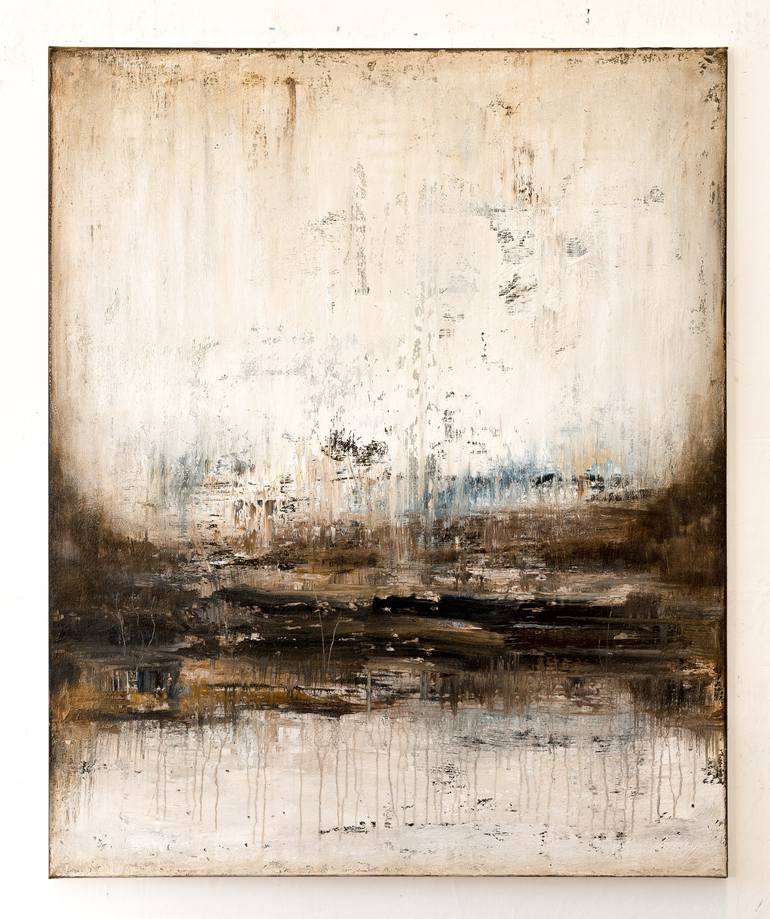 Brown abstract painting ZM870 Painting by Radek Smach | Saatchi Art