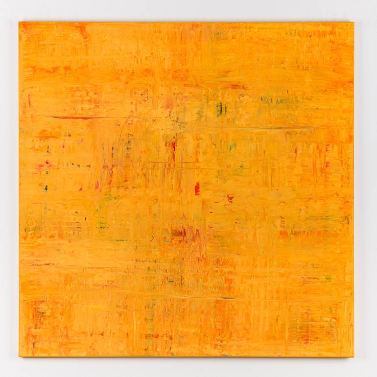 Orange abstract painting DU174 Painting by Radek Smach | Saatchi Art