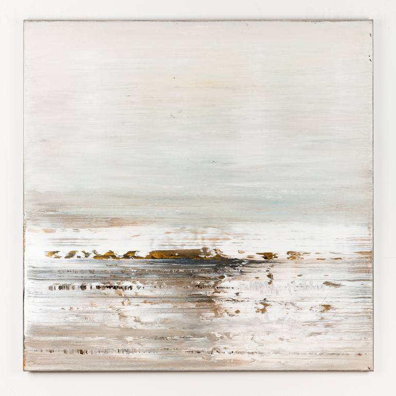 White abstract painting NA951 Painting by Radek Smach | Saatchi Art