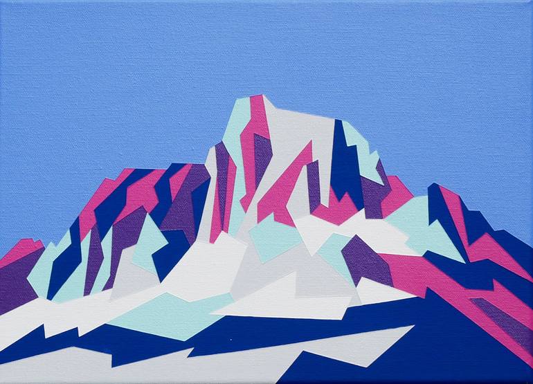 Banner Peak, Sierra Nevada Painting by Zoe Hattersley | Saatchi Art