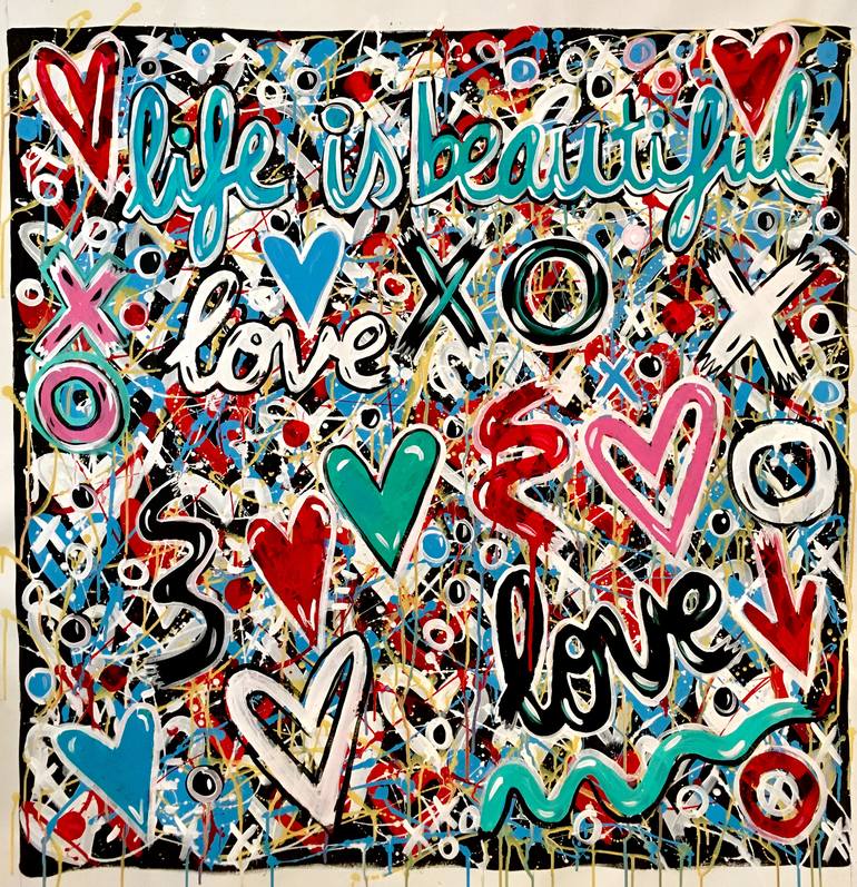 Beautiful life Painting by Mercedes Lagunas | Saatchi Art