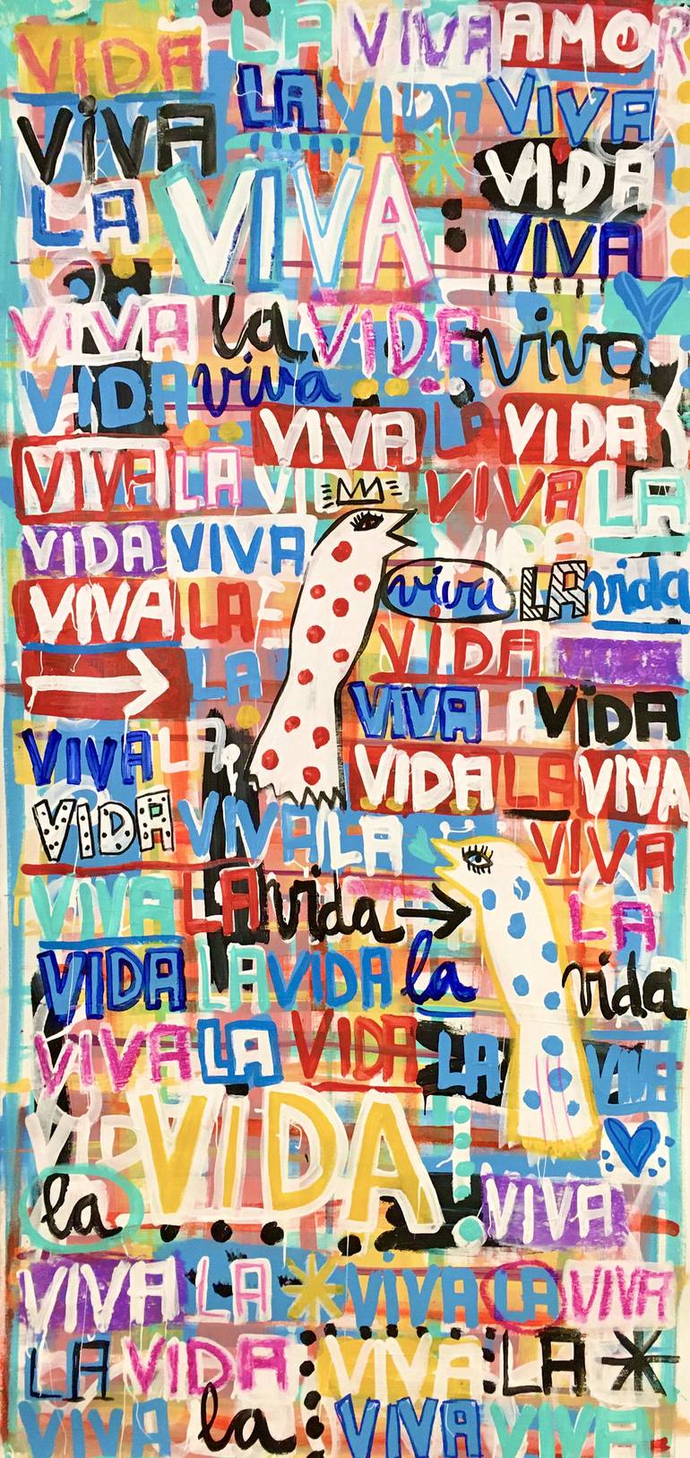 Vive la Vida Painting by Mercedes Lagunas | Saatchi Art