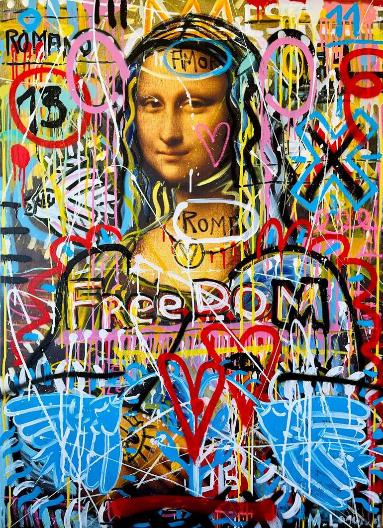 Mona Roma Painting by Mercedes Lagunas | Saatchi Art