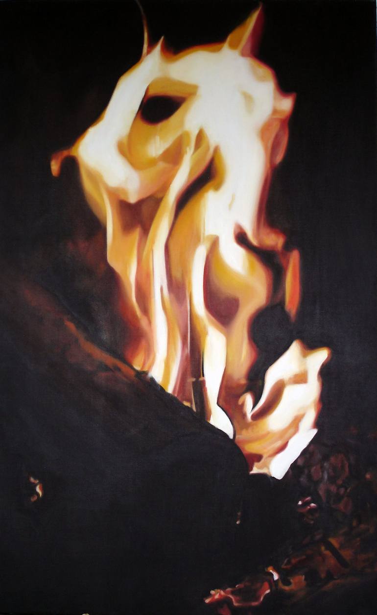 Fire Painting by Aleksandar Avramovic | Saatchi Art