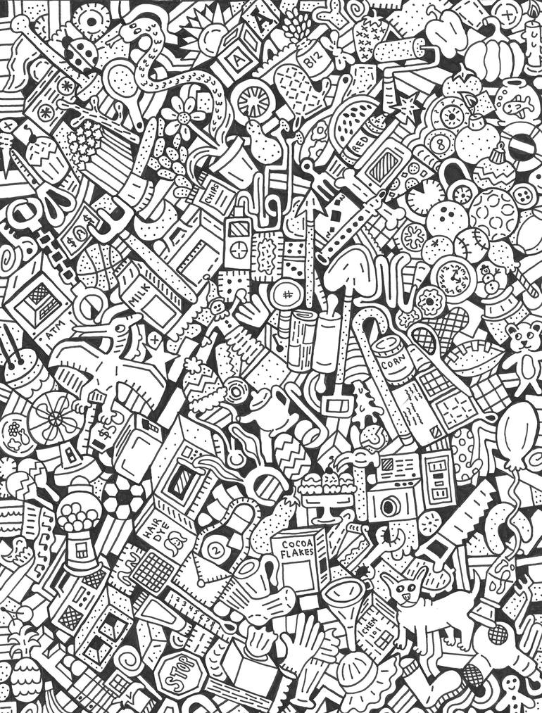 Borderline Drawing by Chelsea Geldean | Saatchi Art