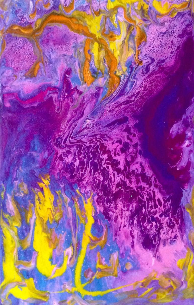 Moving colors Painting by Mariela Sandoval | Saatchi Art