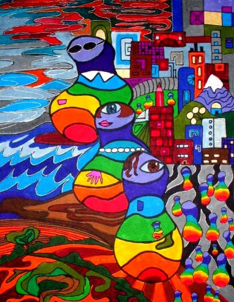 Social Madness Drawing by judith murphy | Saatchi Art