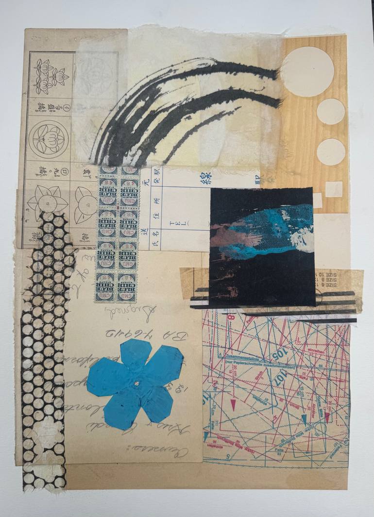 Left Behind Collage by Karen Lehrer | Saatchi Art