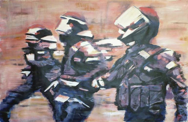 En passant Painting by Michael Proepper | Saatchi Art