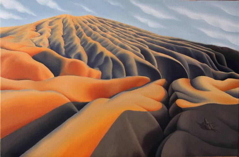 Precession of Simulacra - Mud volcanoes map Painting by Iulia Comsa ...